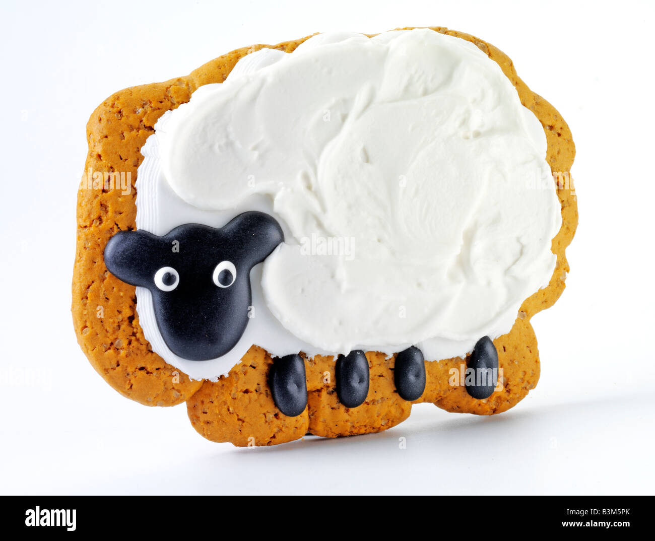 ICED SHEEP SHAPED BISCUIT OR COOKIE Stock Photo - Alamy