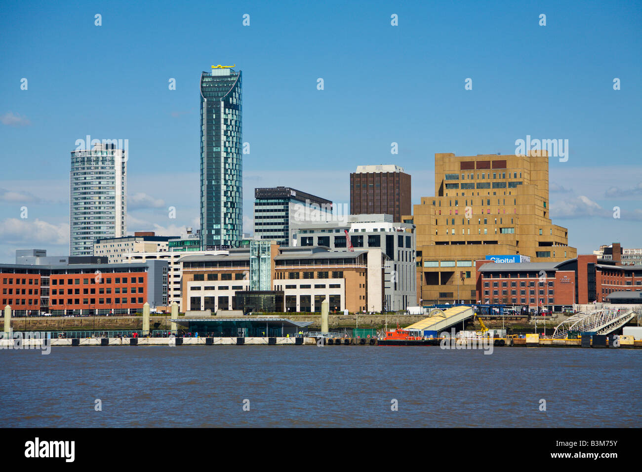 New buildings, Liverpool Skyline, England Stock Photo - Alamy