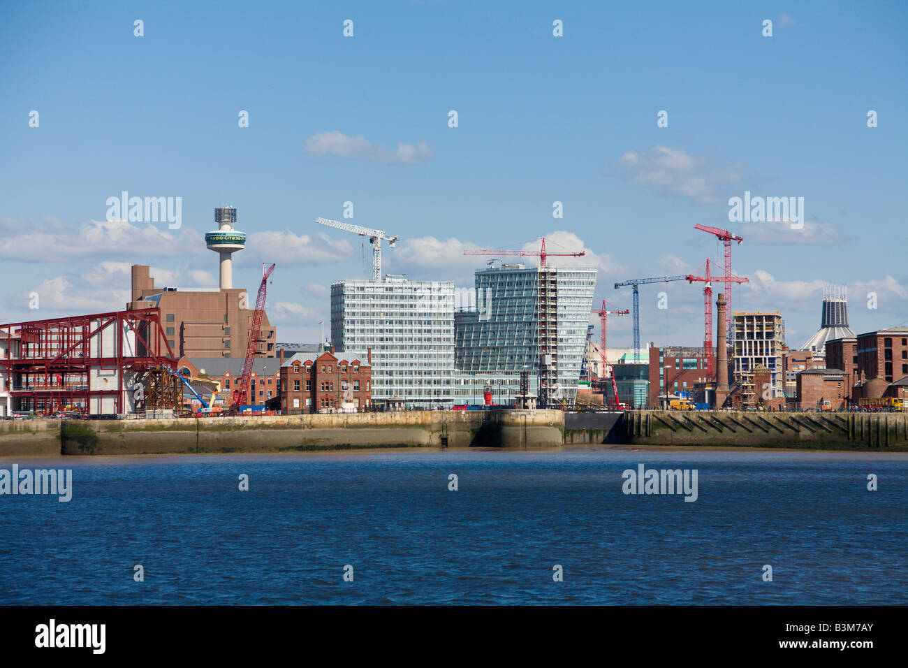 Building Construction, Liverpool Skyline, England Stock Photo - Alamy
