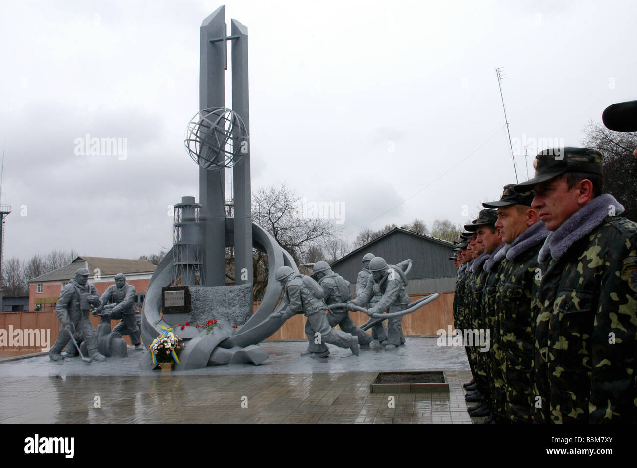 Liquidators Monument.Chernobyl, Ukraine Stock Photo - Alamy