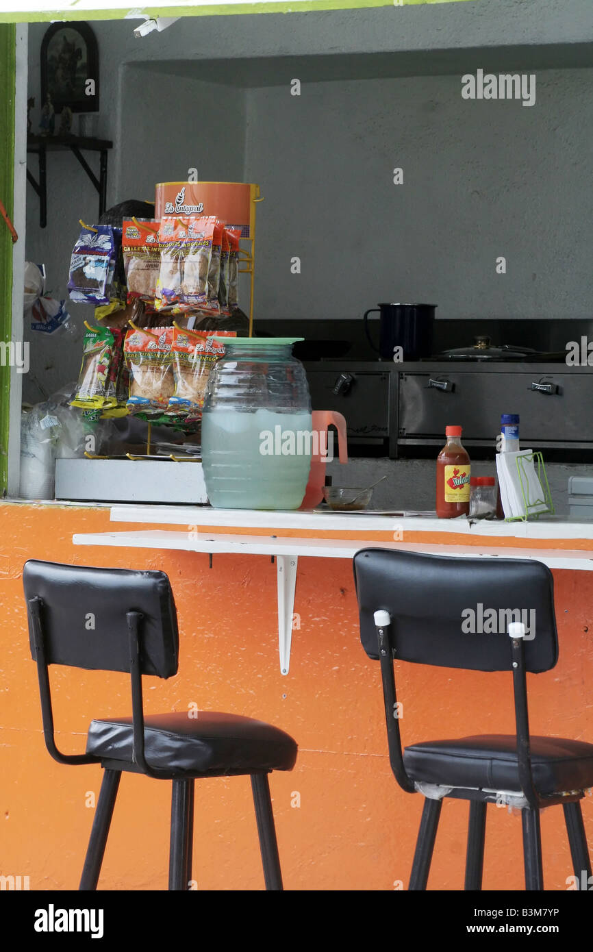 A small roadside cafe restaurant in mexico Stock Photo - Alamy