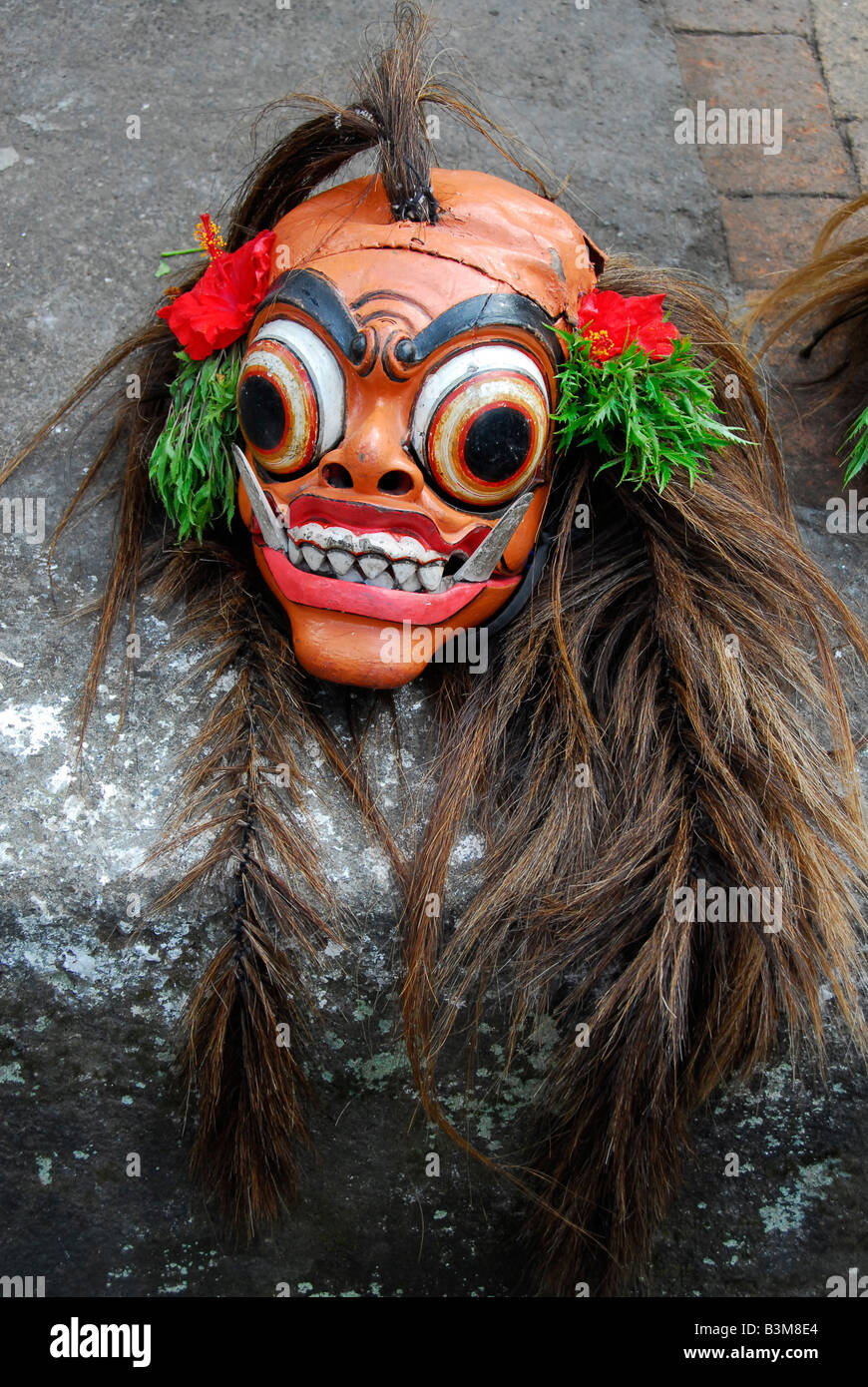 barong dancer mask , barong dance , batubulan , island of bali ...