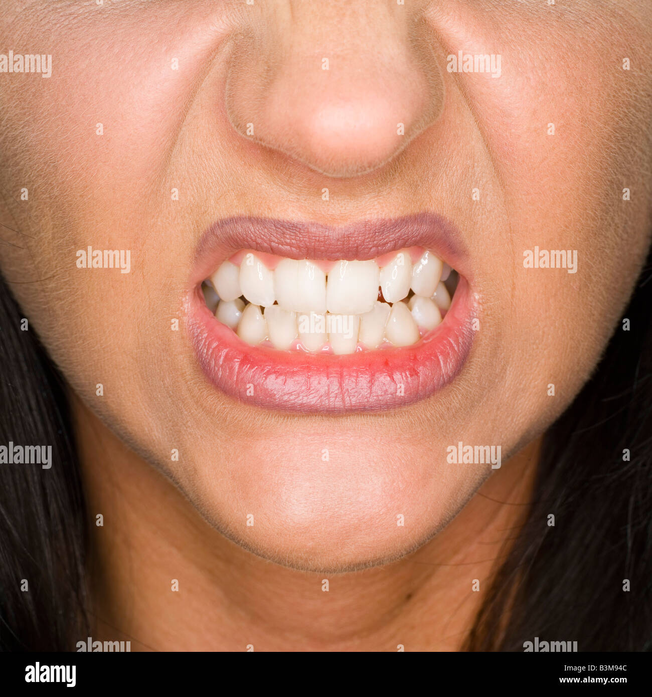 Woman snarling hi-res stock photography and images - Alamy