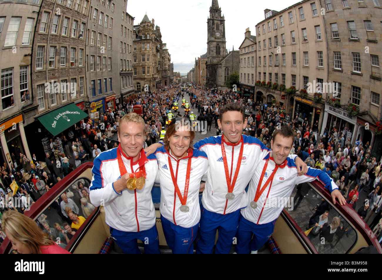 Scottish Olympians return to Edinburgh from the games in Beijing to a ...