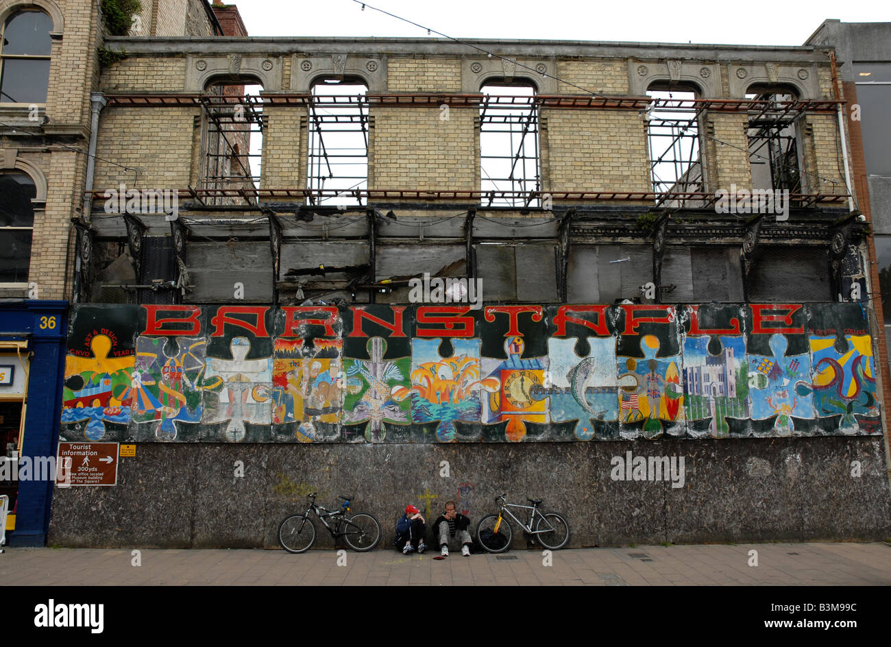 A derelict building near the centre of the historic market town of ...