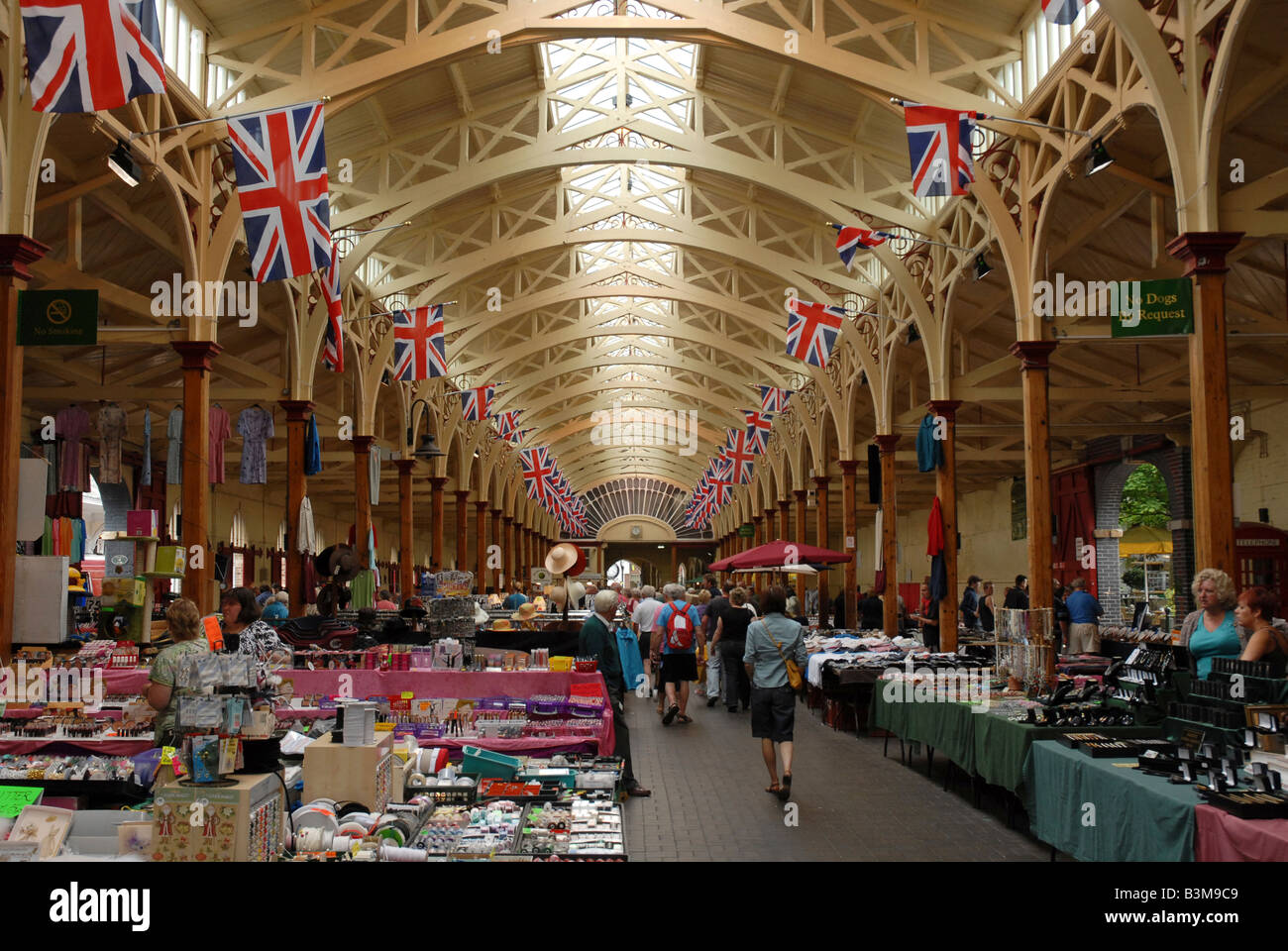 The historic Victorian Pannier market in Barnstaple North Devon Stock ...