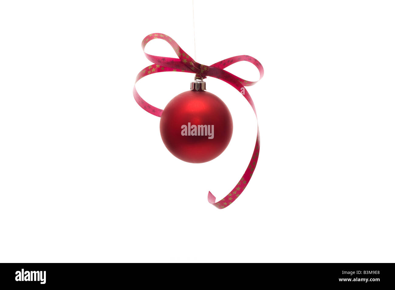 Red christmas balls snow Cut Out Stock Images & Pictures - Alamy