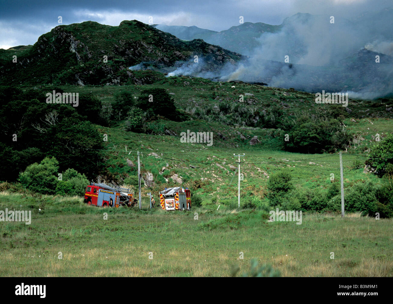 Gorse fire on mountain hi-res stock photography and images - Alamy