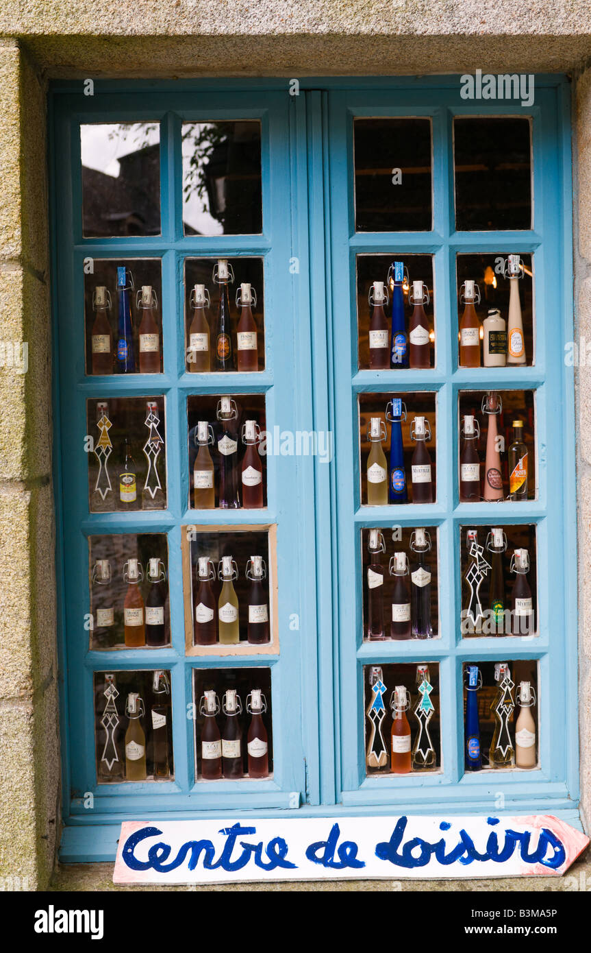 Shop window in Locronan Brittany France Stock Photo - Alamy