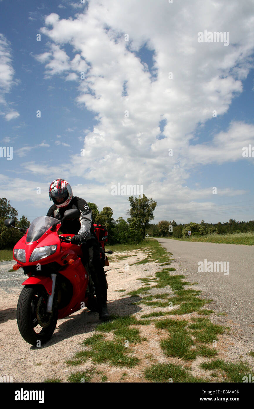 Suzuki bike motorcycle rider hi-res stock photography and images - Alamy