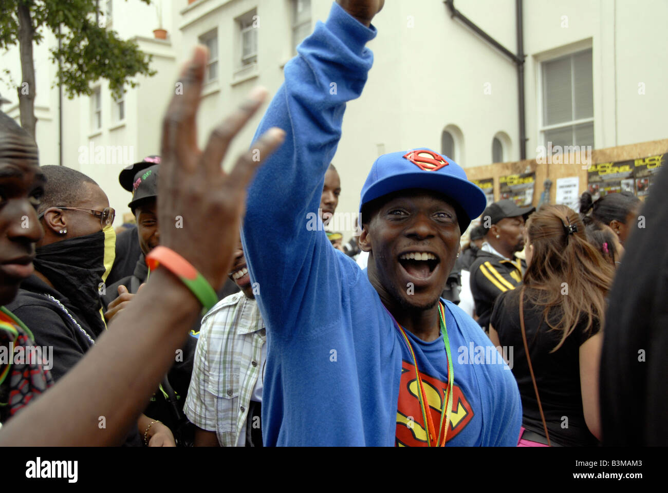 Superman crowd hi-res stock photography and images - Alamy