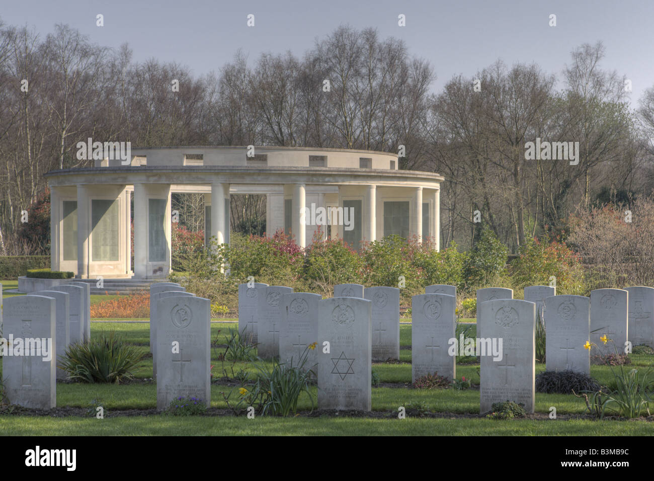 Brookwood Memorial and Graves Spring Stock Photo - Alamy
