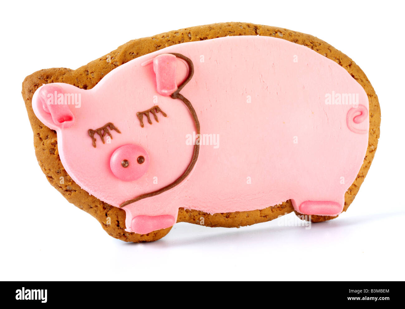 ICED PIG SHAPED BISCUIT OR COOKIE Stock Photo - Alamy