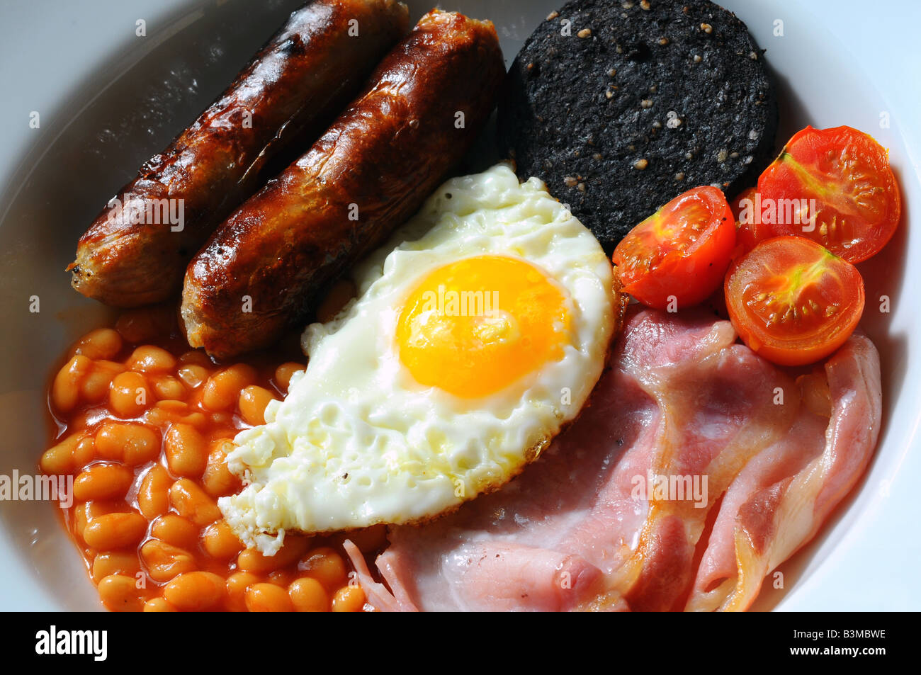 Full English Breakfast on a plate Stock Photo - Alamy