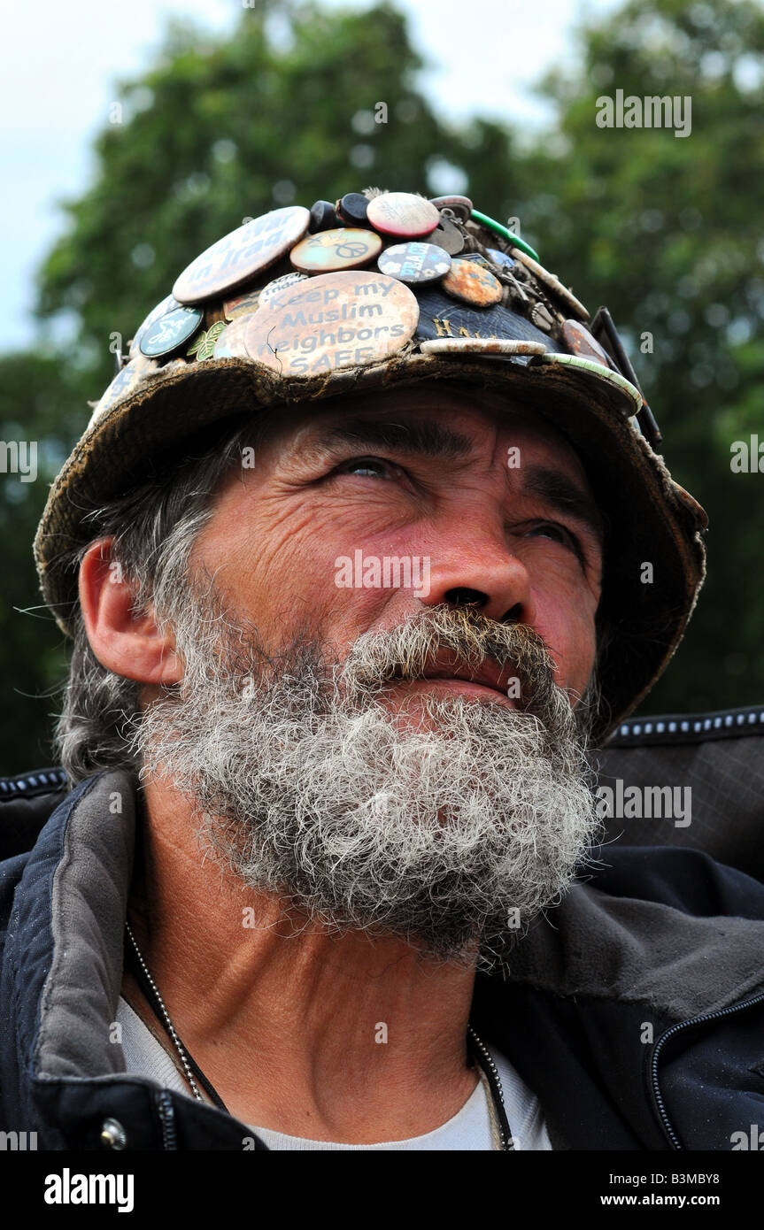 Brian Haw, peace protestor, Parliament Square, London, England Stock ...