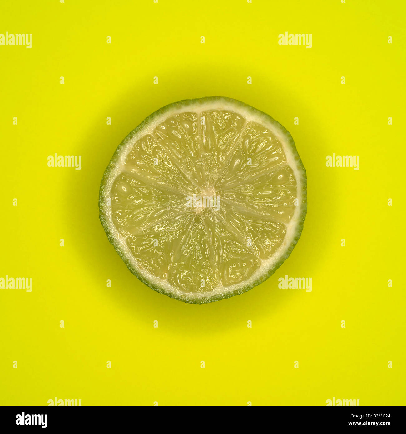 Lime slice, elevated view, close-up Stock Photo - Alamy