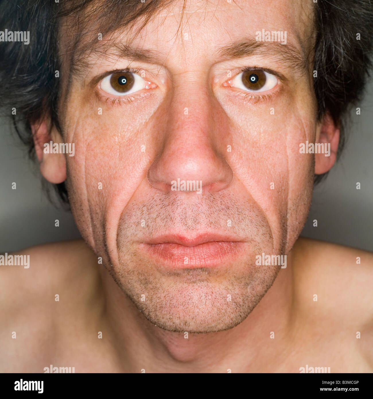Man's face, close-up, portrait Stock Photo - Alamy