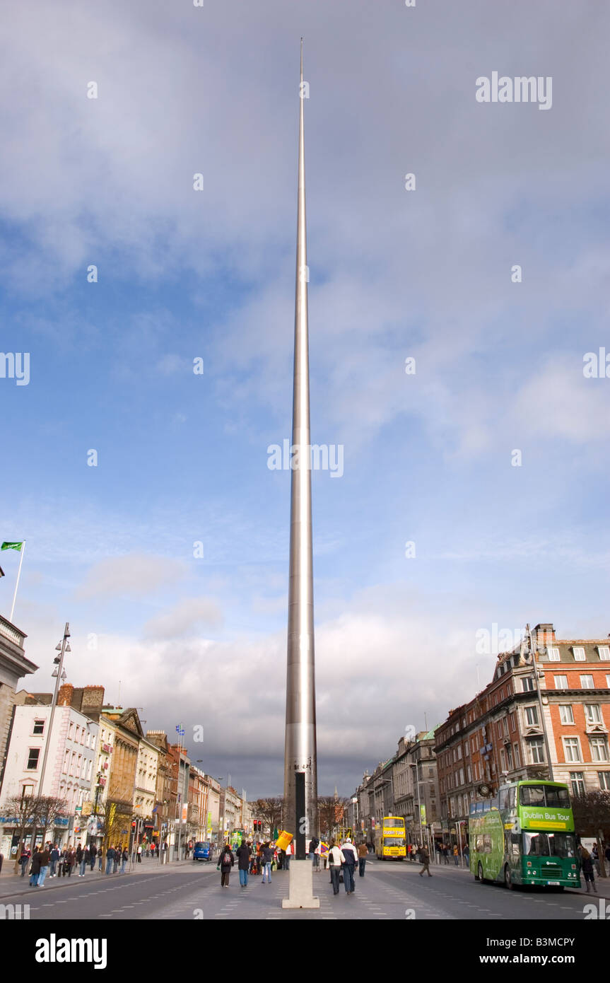 The Dublin Spire, O'Connell Street, Dublin, Ireland Stock Photo - Alamy