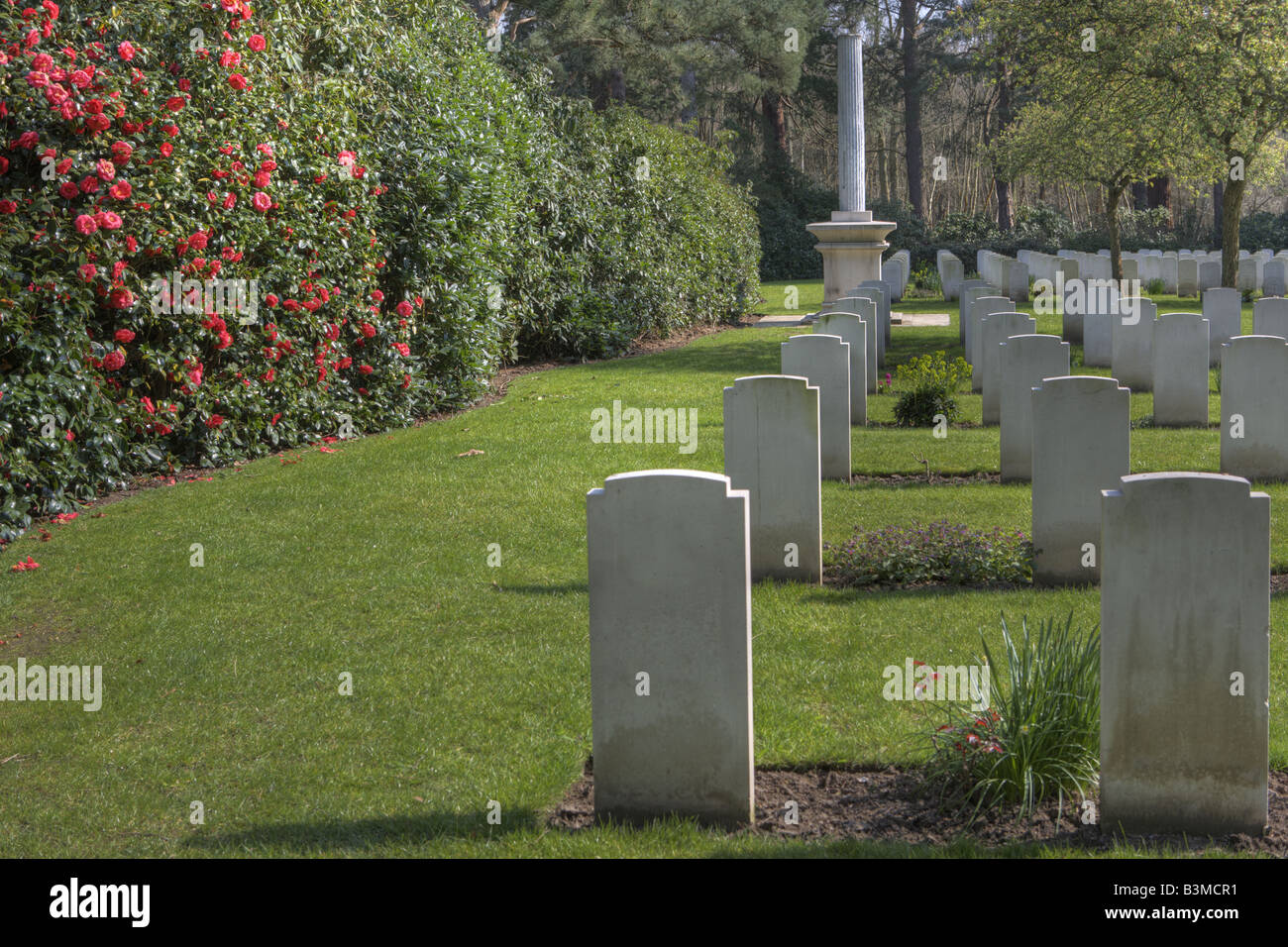 Italian War Graves Cemetery and Grave Stones - Al Caduti Italiani Stock ...