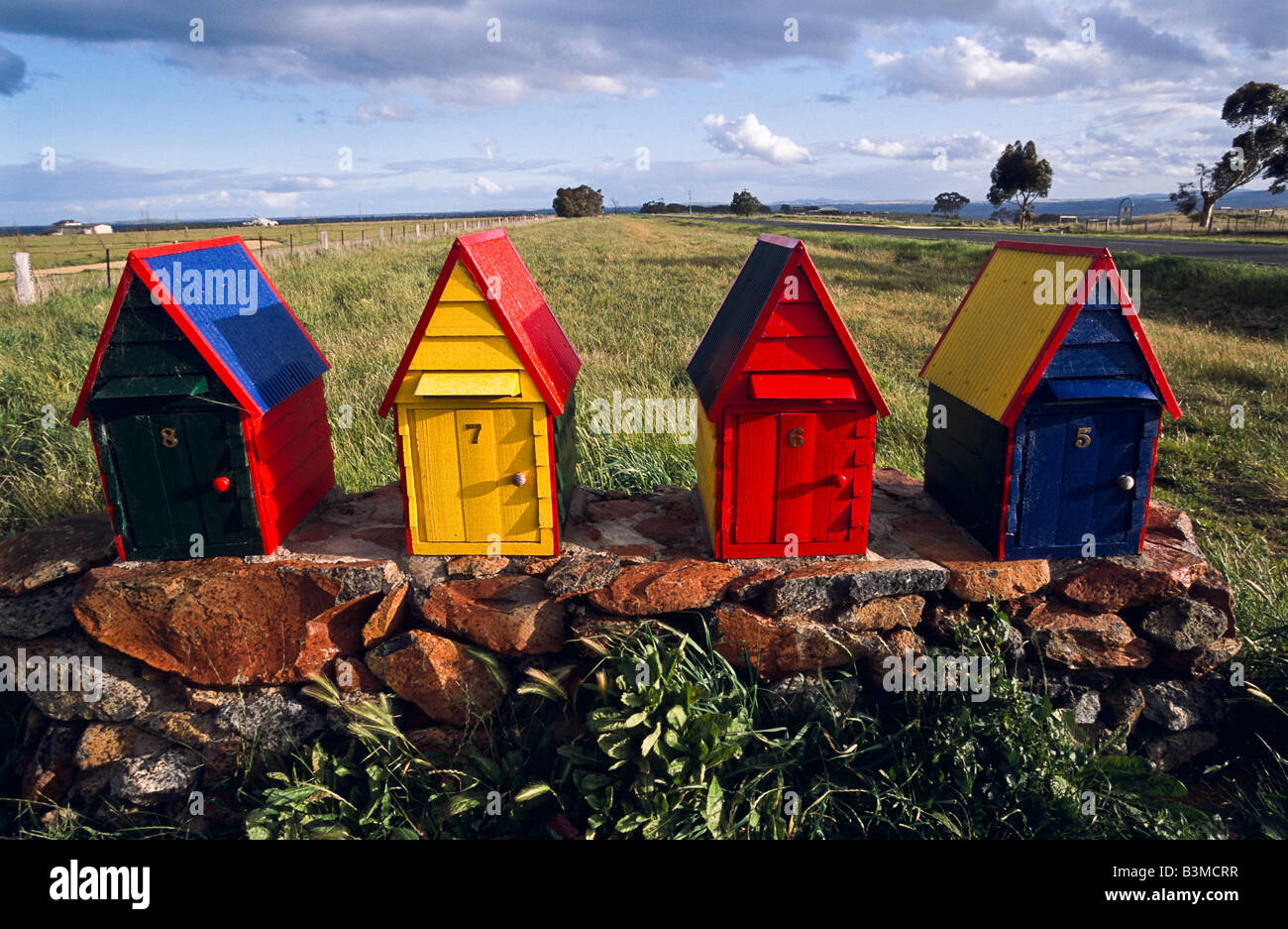 Four 4 letterboxes hi-res stock photography and images - Alamy