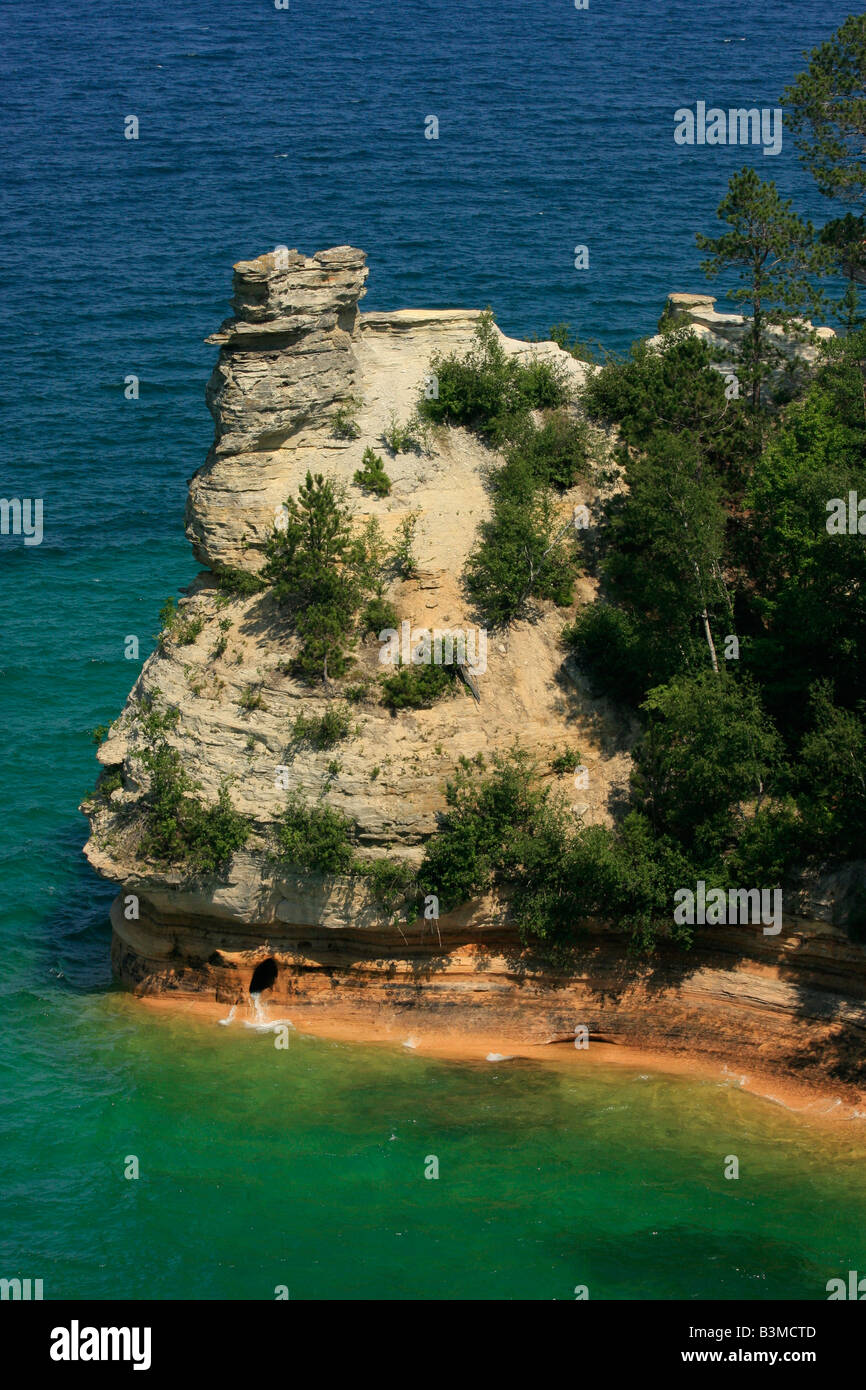 The Miners Castle on Lake Superior Pictured Rocks National Lakeshore ...