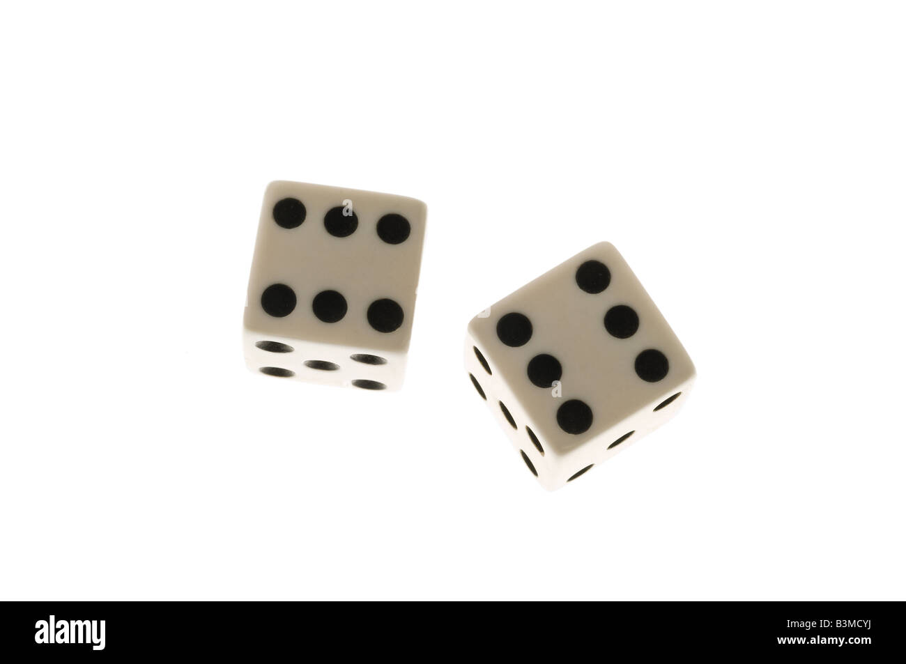 Six dice Cut Out Stock Images & Pictures - Alamy