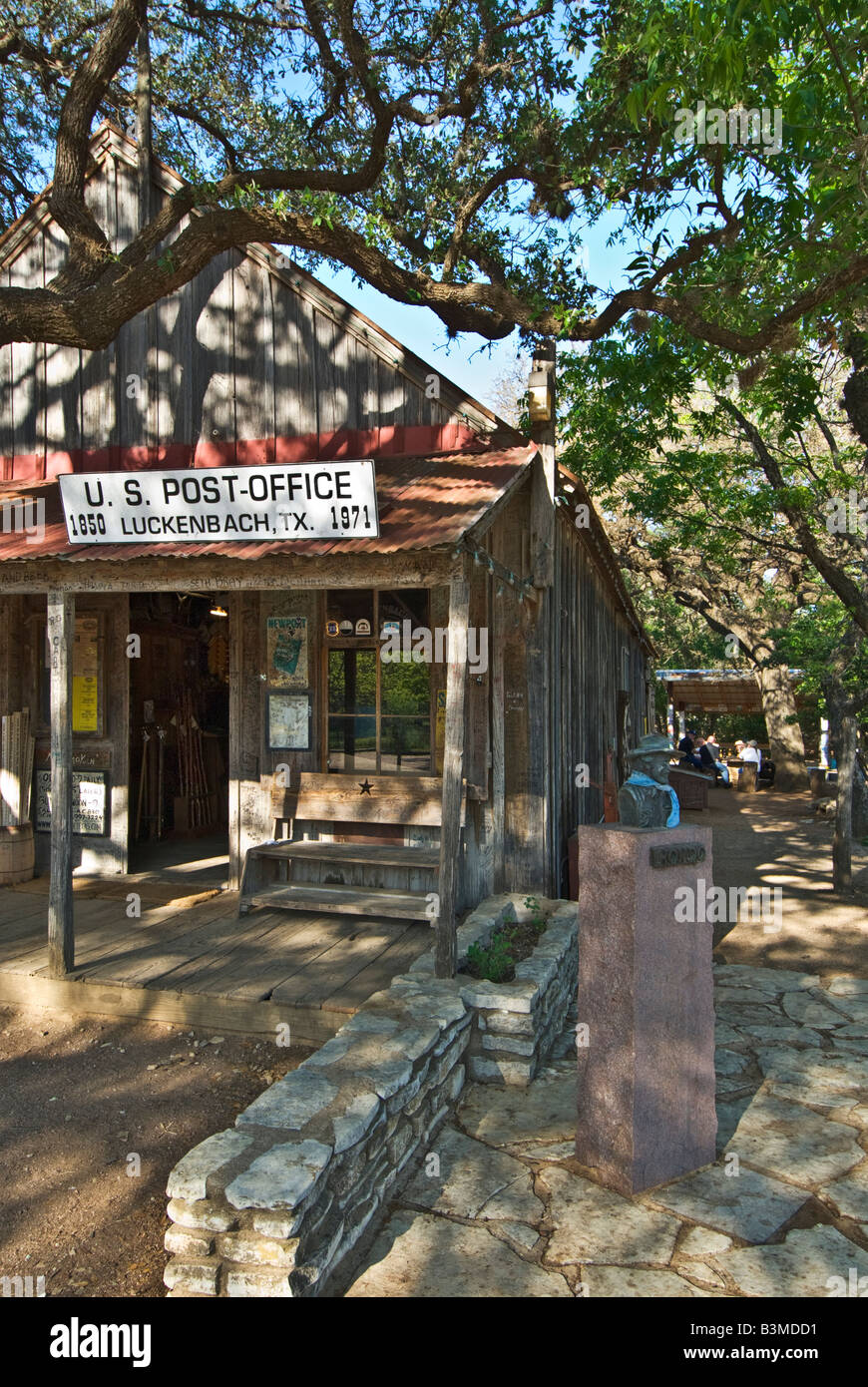 Texas Hill Country Luckenbach Post Office General Store Bar Stock Photo ...