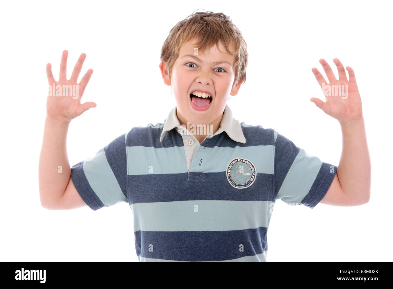 Young Boy Shouting Model Released Stock Photo - Alamy