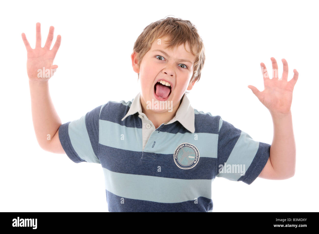 Young Boy Shouting Model Released Stock Photo - Alamy