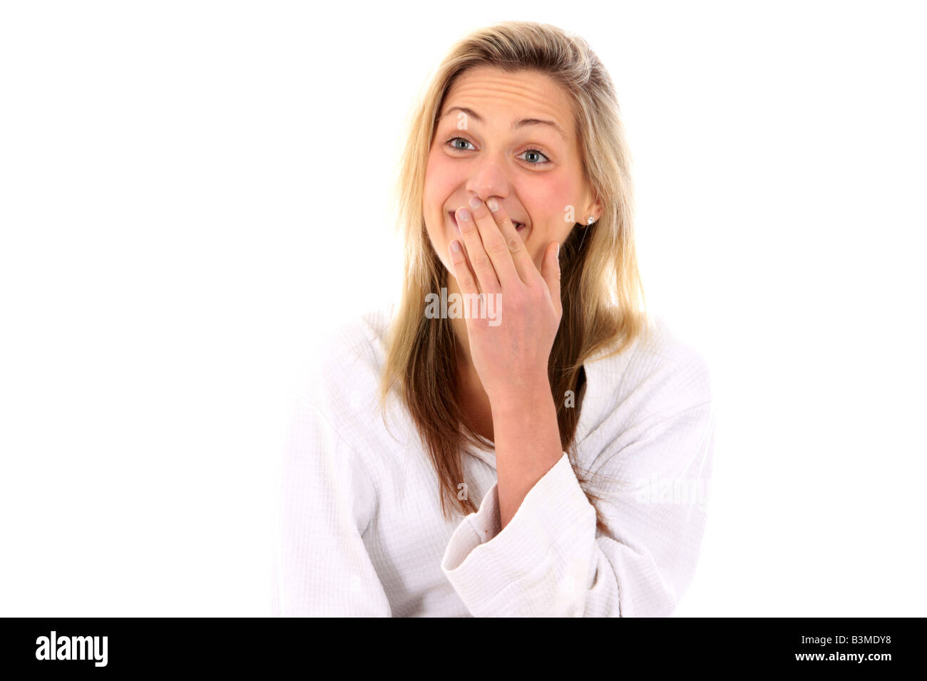 Young Woman Laughing Model Released Stock Photo - Alamy