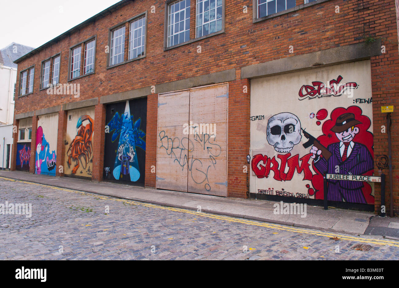 Graffiti on urban building at Jubilee Place Bristol England UK Stock ...