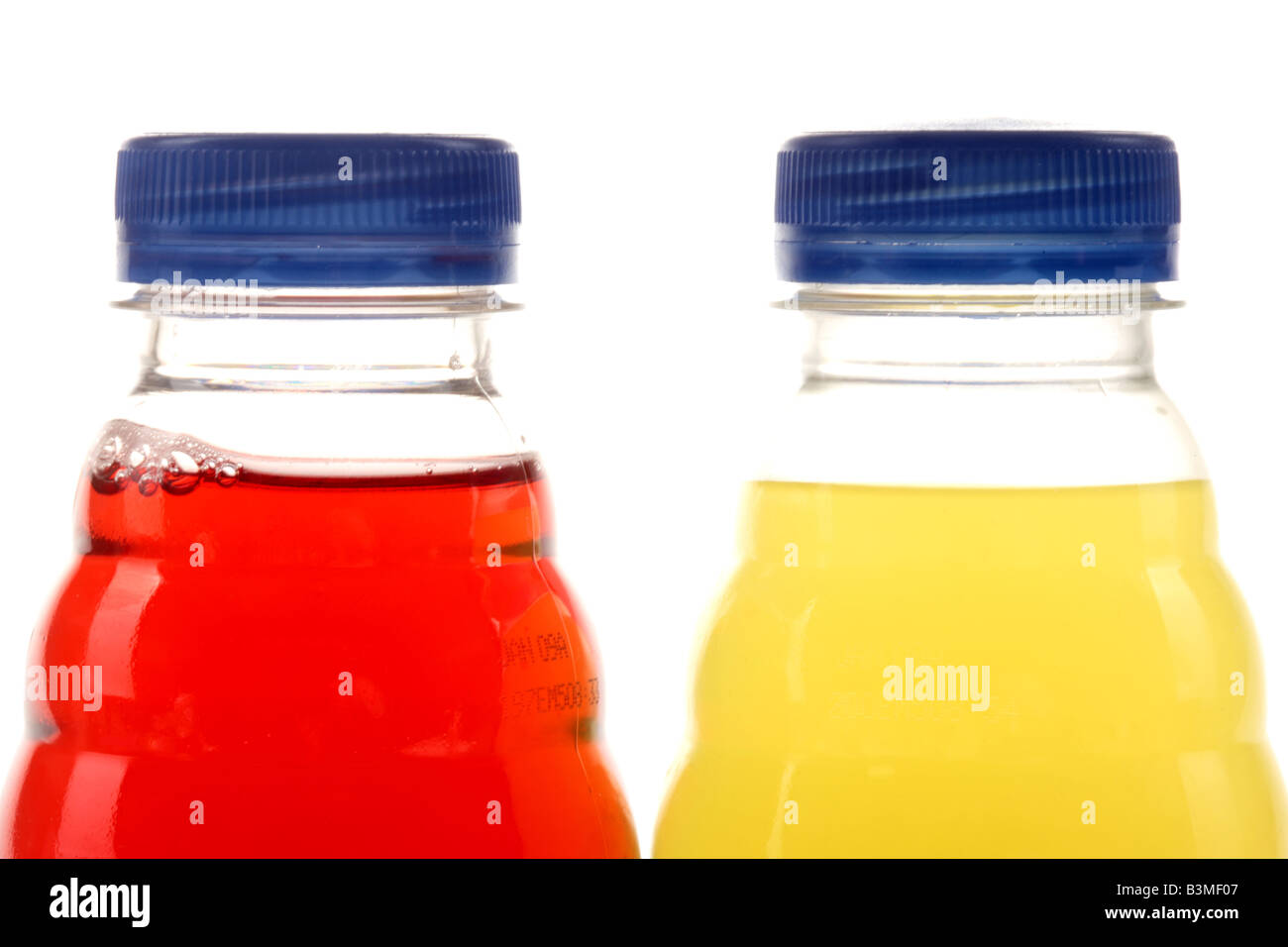 Bottles of Fruit JDrinks Stock Photo - Alamy