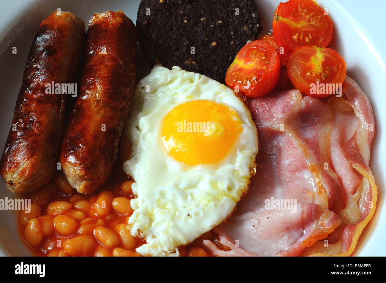 Full English Breakfast on a plate Stock Photo - Alamy