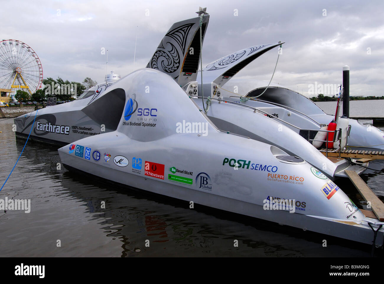 Earthrace speed boat Stock Photo - Alamy