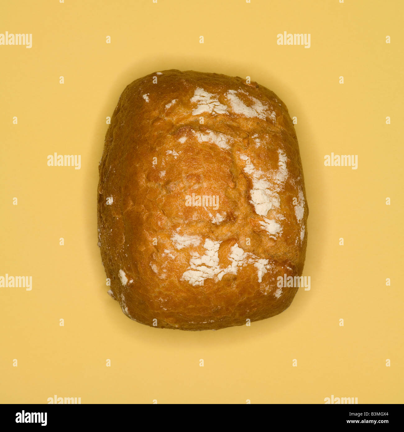 Rye bread roll, elevated view Stock Photo - Alamy