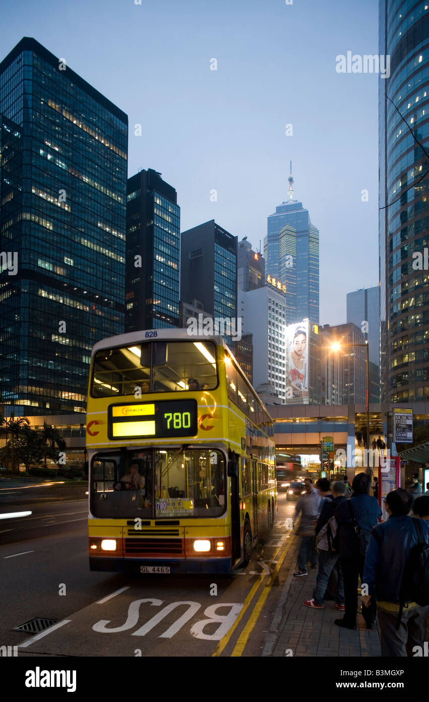 Night view of Central Hong Kong. China Stock Photo - Alamy