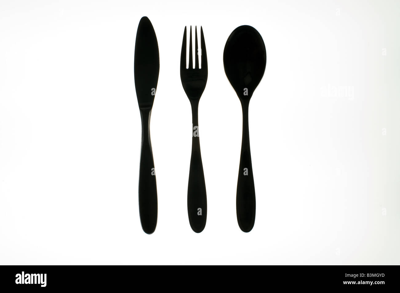 knife fork and spoon Stock Photo - Alamy