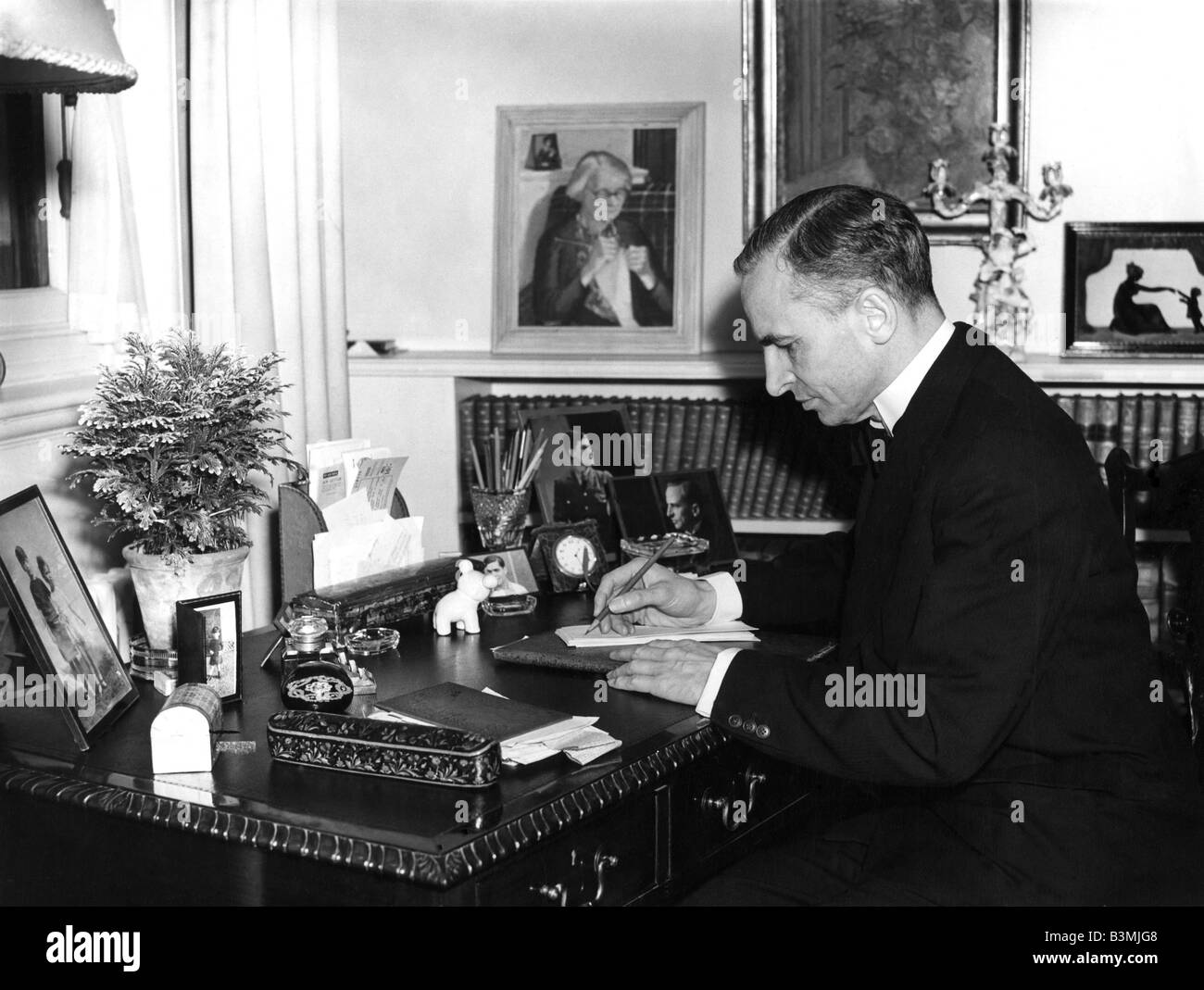 SIR ARCHIBALD SINCLAIR British Liberal politician as Secretary of State ...