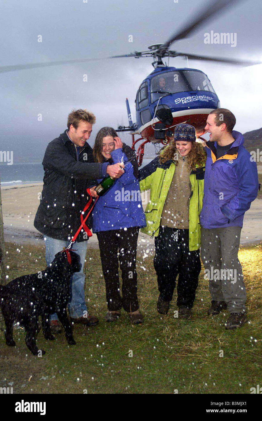 Castaway 2000 TV Programme January 2001 contestants Ben Fogle Tanya ...