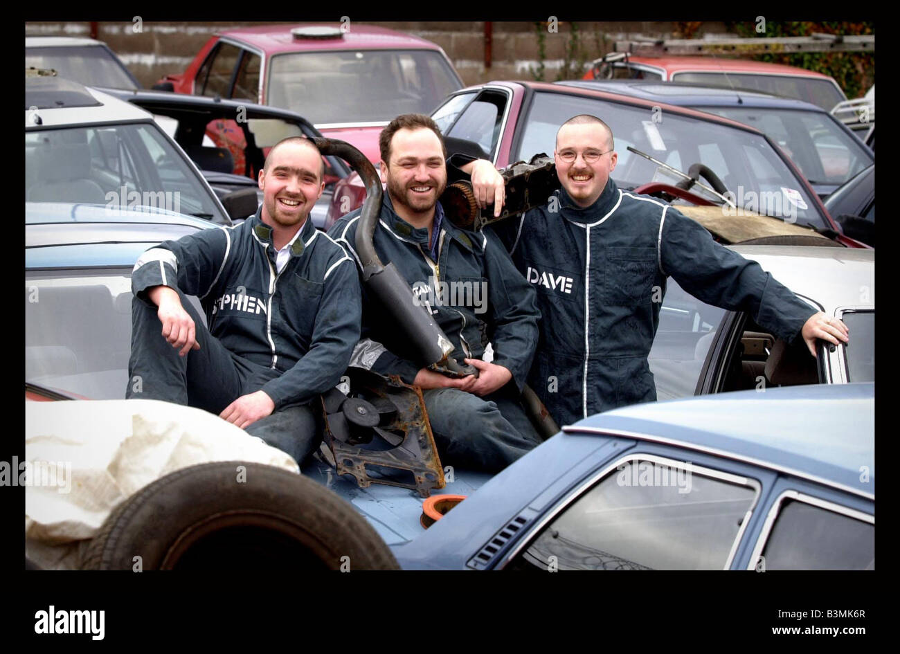 Scrapheap Challenge November 2001 L r Stephen ellis Colin cleary and ...