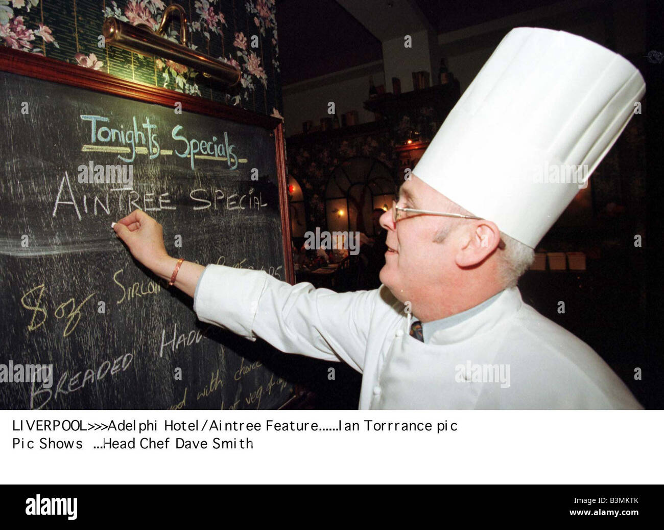 Dave Smith tv programme Hotel April 1998 chef featured tv programme ...