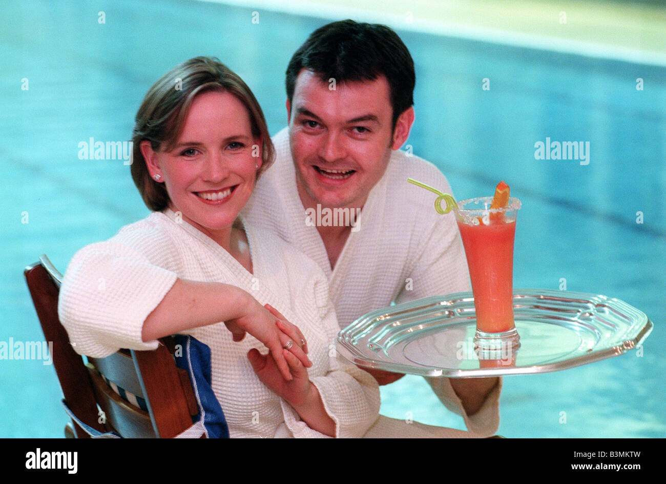 Feeling Good tv programme April 98 presenters Grant Stott and Arlene ...