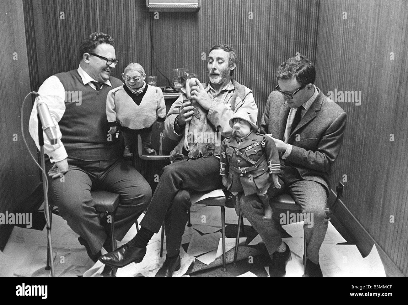 Spike Milligan March 1963 with Harry Seacombe and Peter Sellers ...