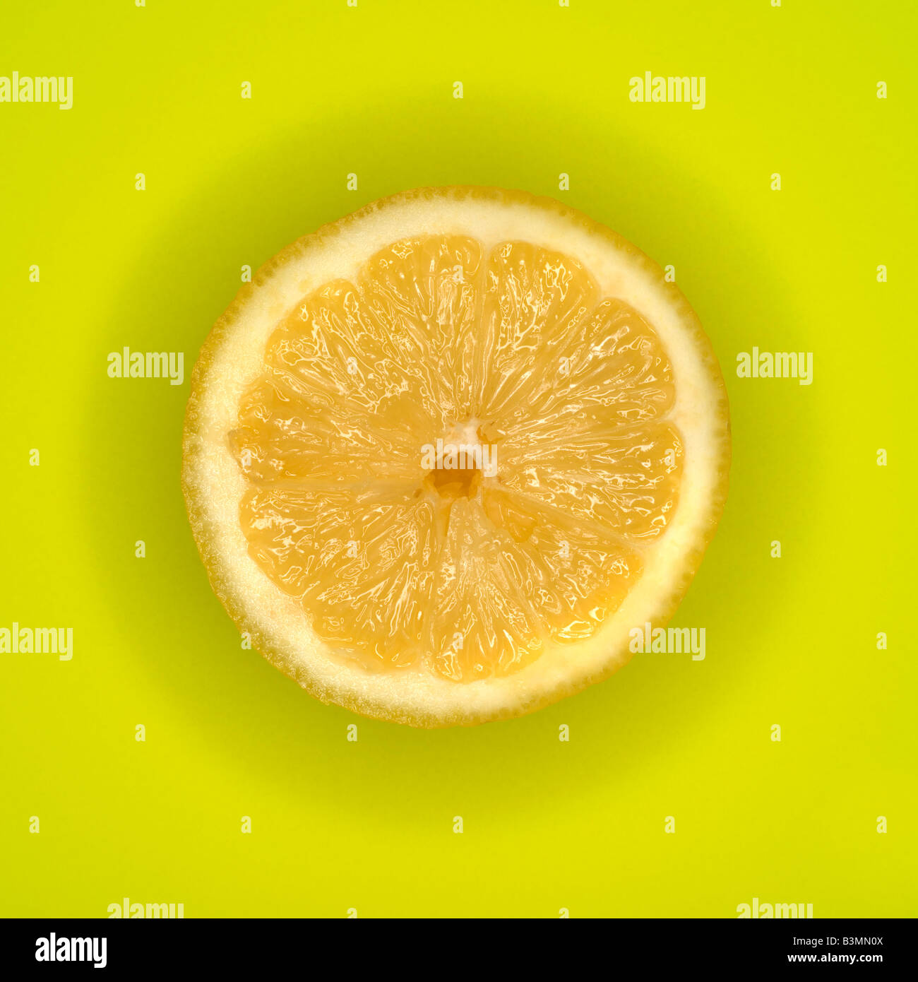 Lemon slice, elevated view, close-up Stock Photo - Alamy
