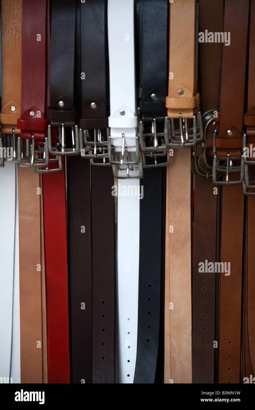 Leather belts hi-res stock photography and images - Alamy