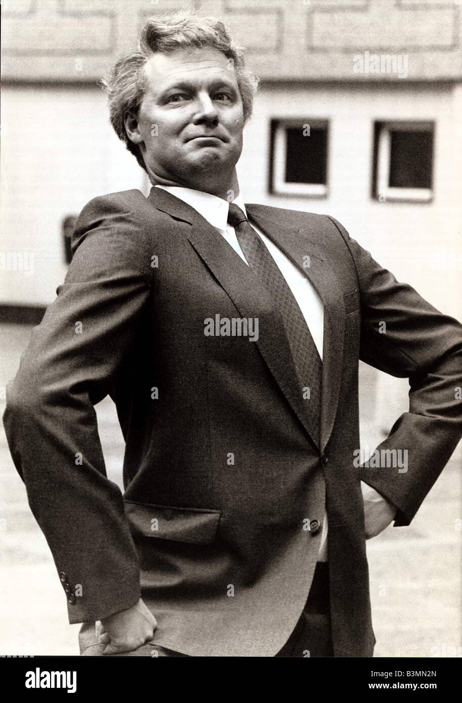 Rory Bremner Comedian May 1988 hand on hips Stock Photo - Alamy