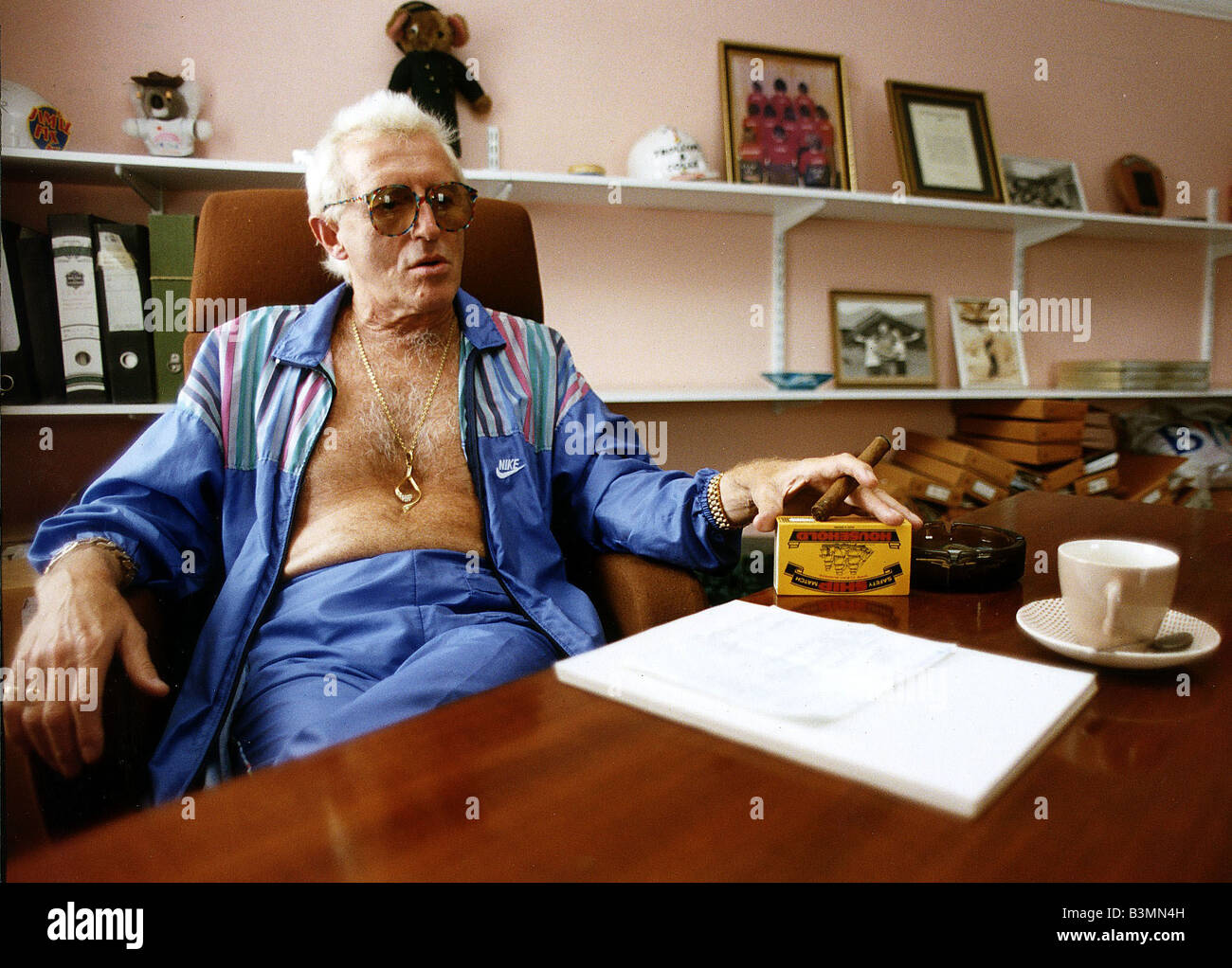 Jimmy Saville Tv Presenter At His Home Stock Photo - Alamy