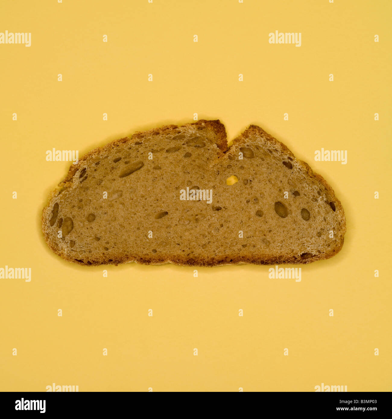 Slice of bread, elevated view Stock Photo - Alamy