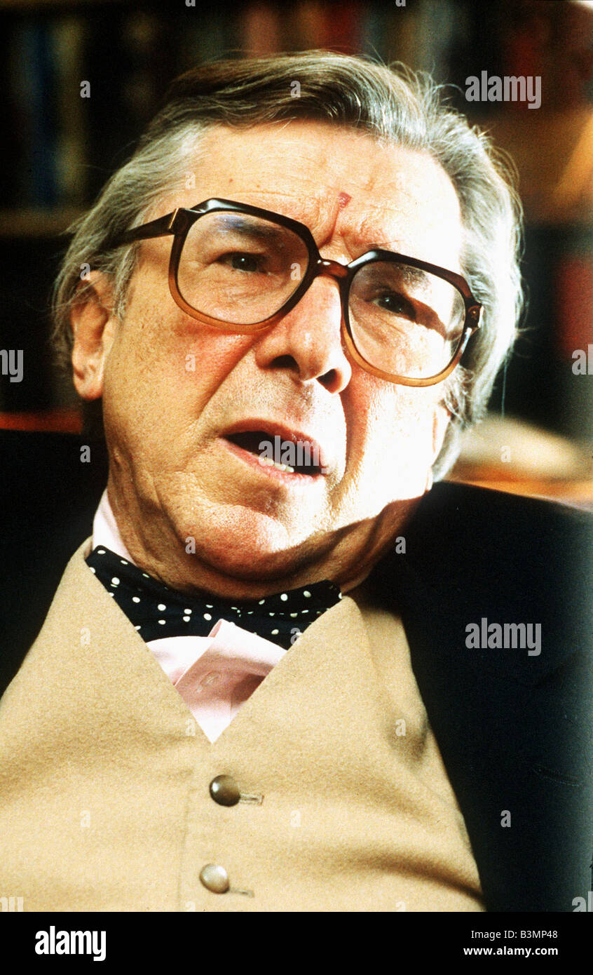 Sir Robin Day TV Presenter at his home Stock Photo - Alamy