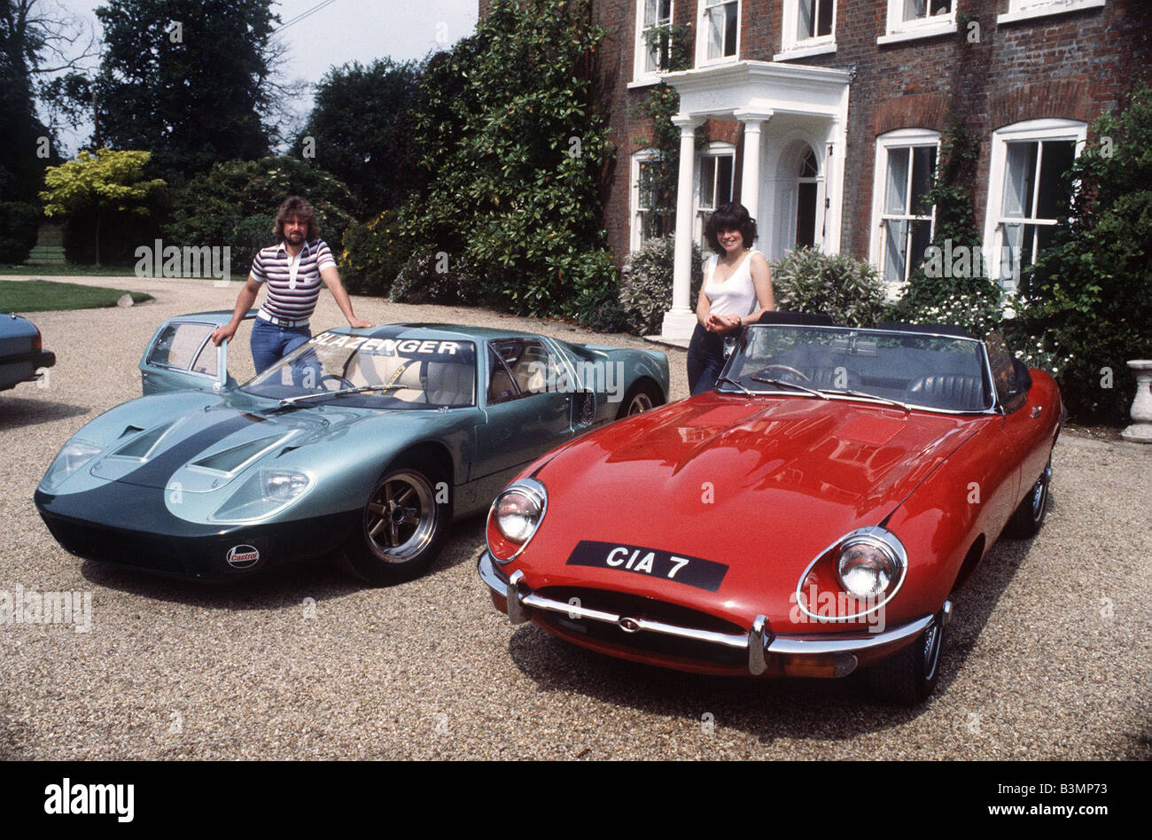 Noel Edmonds TV Presenter revealing a selection of his motor cars Stock ...